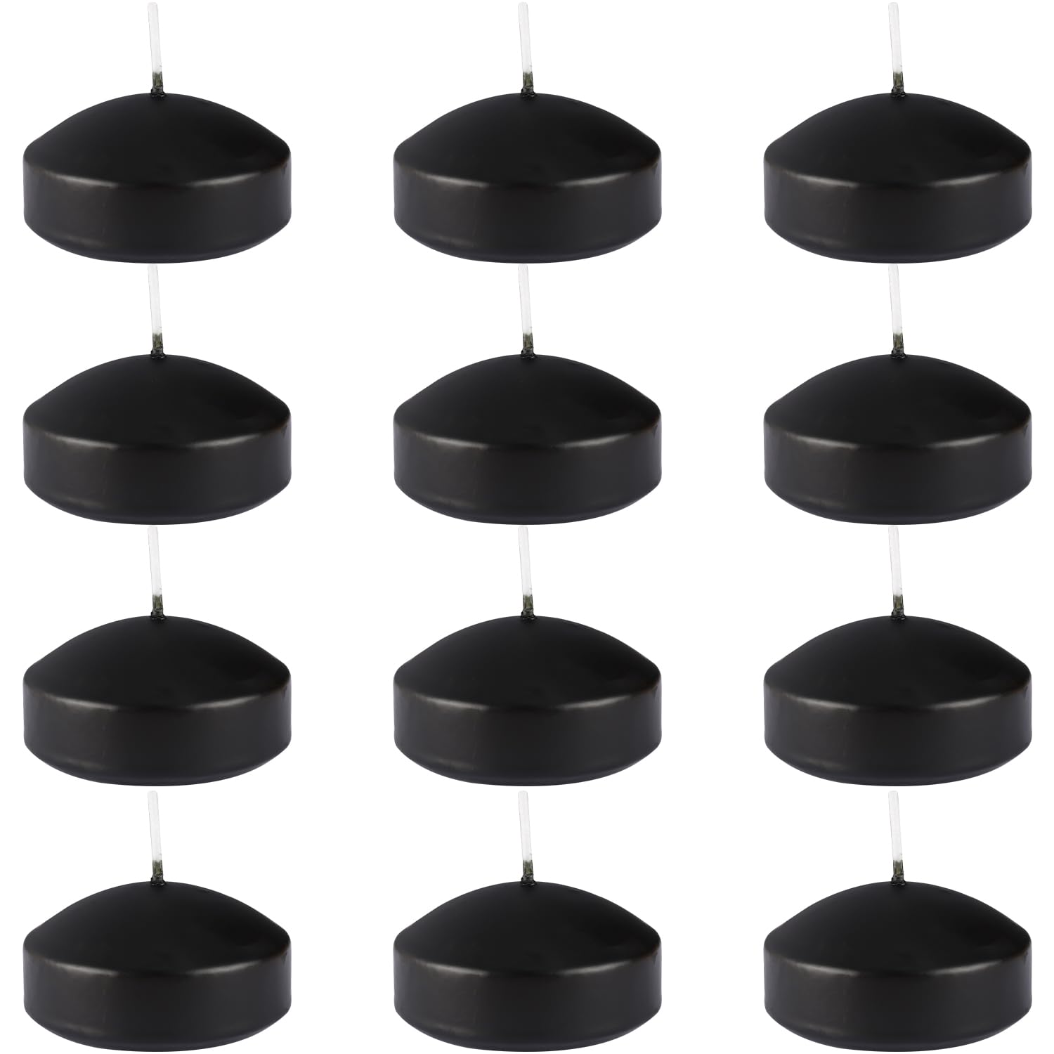 12 Bulk White Floating Candles-2 inch Unscented Tealights -for Romantic Weddings Decorations Pool Centerpieces Parties