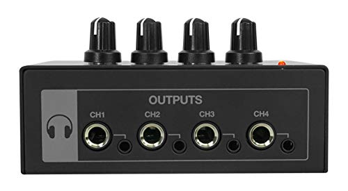 Studio Bundle w/ (4) Rockville PRO-M50 Headphones+4 Channel Headphone Amplifier
