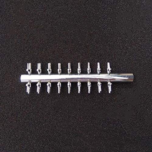 QMseller Aquarium Air Valve 18 Way Inline Manifold Air Flow Pump Tubing Splitter Lever Control Valve