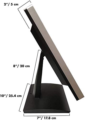 ANGEL POS 24" Metal Housing Capacitive LED Capacitive Multi-Touch HDMI VGA Monitor 16:9 Display 1080p, Seamless Splash Proof Flat Touchscreen, Industrial, Office, Retail, Restaurant