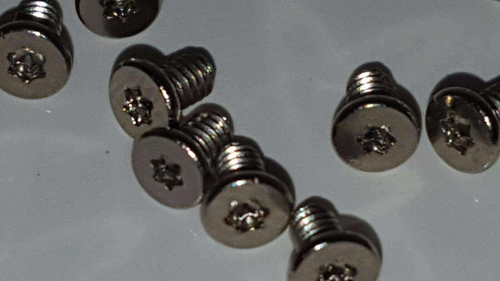 12x Replacement Silver T5 M2x3mm Torx Base Screws for Zenbook asus UX510 Small Laptop Screw