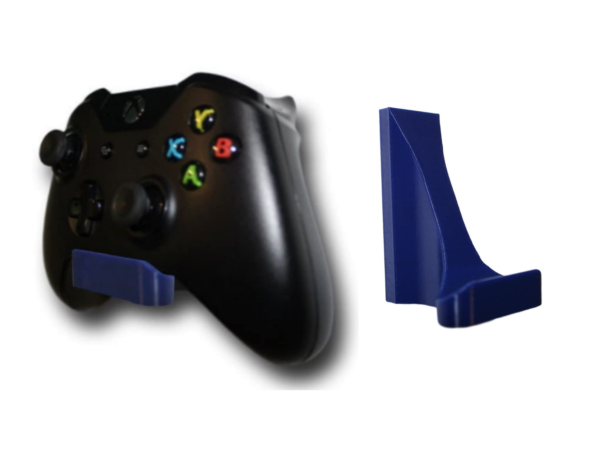 3DLASERSLAB Damage-Free Controller Wall Mount Display for Xbox One, Microsoft, Easy Install, 3M Command Strip Included (Dark Blue, 3)