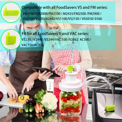 2 piece set Accessory Hose Compatible with FoodSaver ,Compatible FM2000,FA2000, and FM2100 GM FAX12 000 ,Suitable for all sealing zipper bags, wine plugs, seals jar, vacuum sealing agents