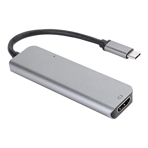 Adapter Dock, 5Gbps Practical 5‑in‑1 Reliable Aluminum Alloy Hub, for Laptop Computer Office Home