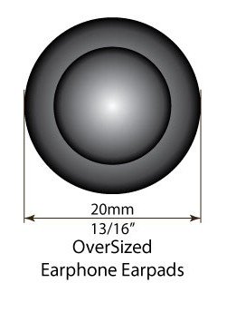 20mm (Large Earbud Size) Foam Earpads - Bag of 20