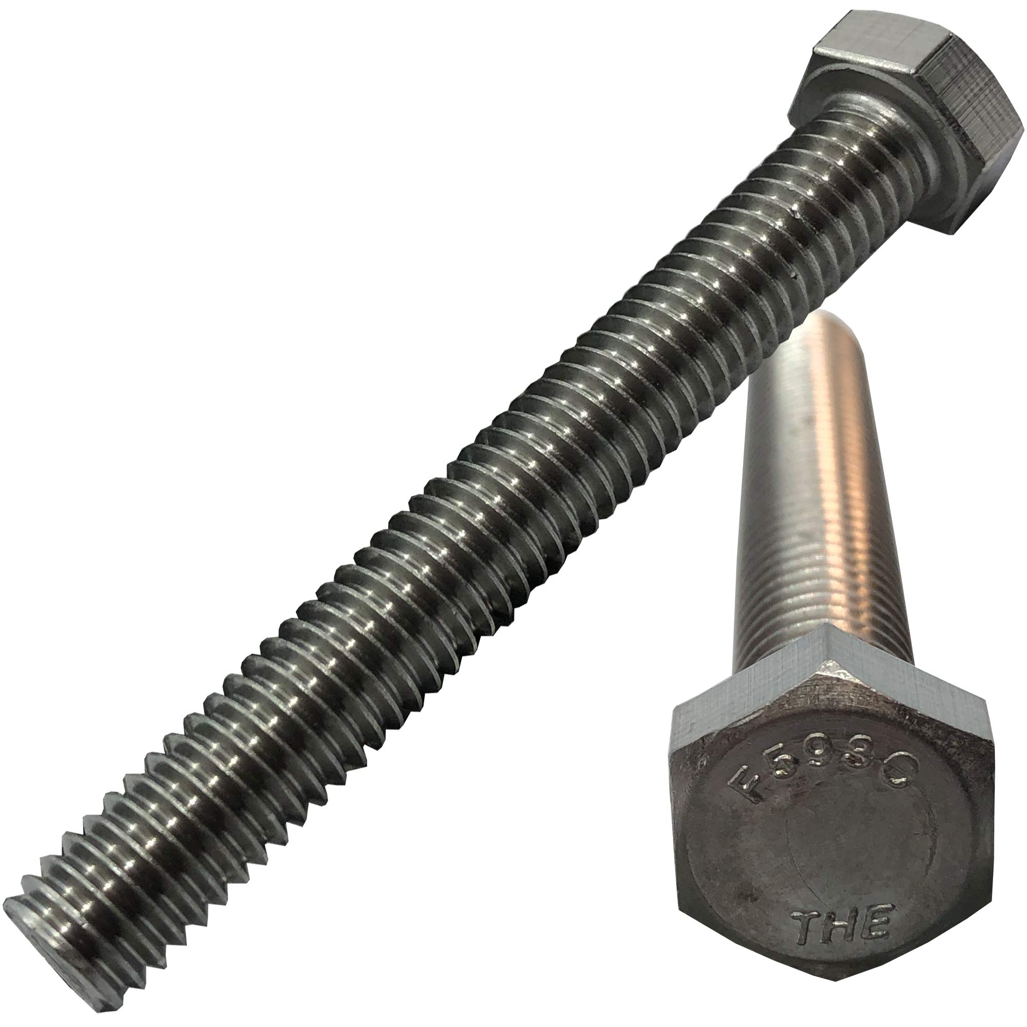 3/8" -16 x 5-304-STAINLESS Steel - 18-8 HEX Head Bolt - 304 Grade. Rust Resistant General Purpose (25)