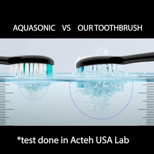 Acteh Sonic Electric Toothbrush Dual Set 5 Modes Smart Timer Long Lasting Battery 2-Toothbrush Set
