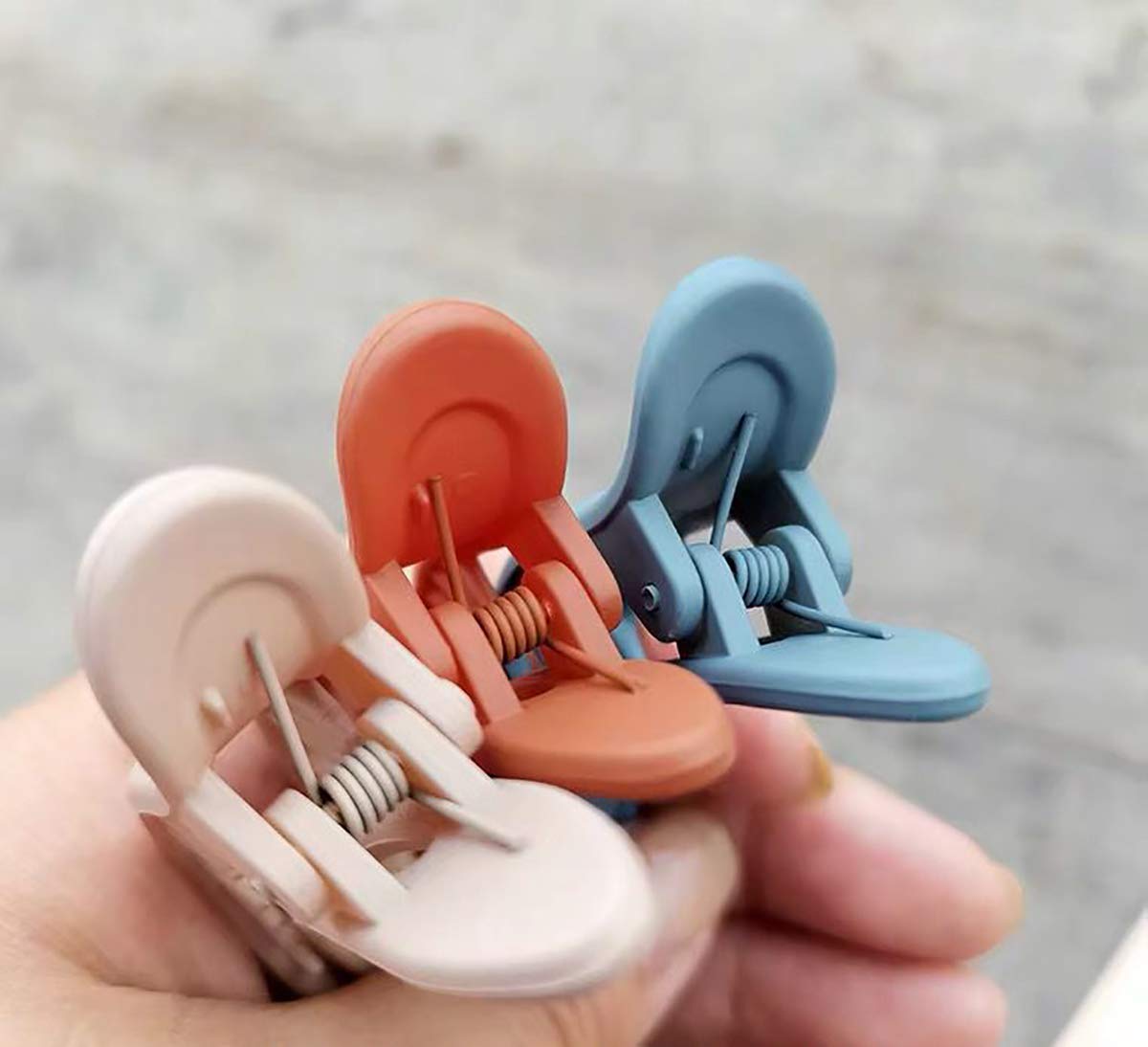 6PCS Hair Claws Clips No Slip Strong Hair Clips Teeth Curve Durable Alligator Duck Bill Jaw Clips Hair Styling Accessories (01)