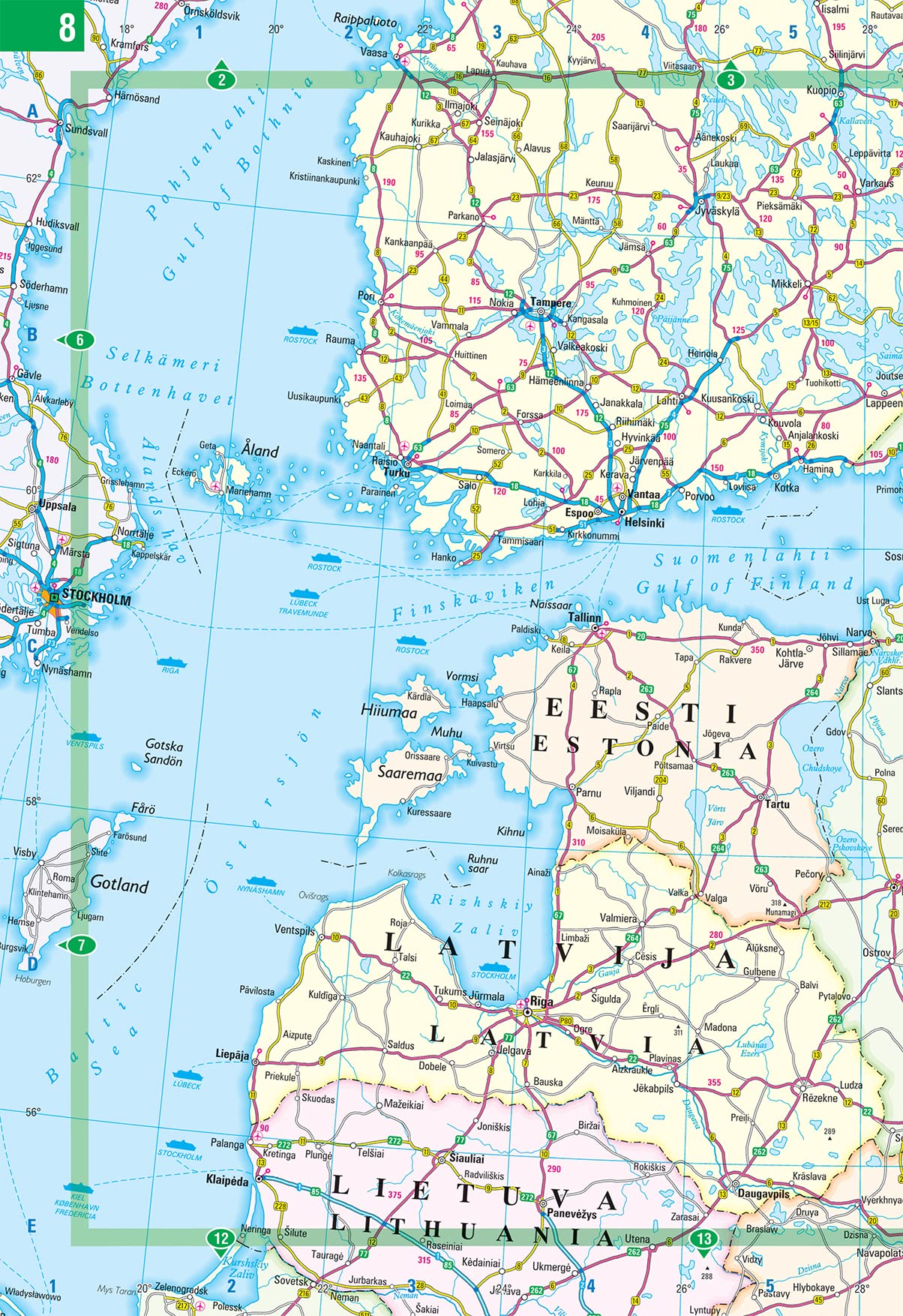 2023 Philip's Easy to Read Multiscale Road Atlas Europe: (A4 Spiral binding)