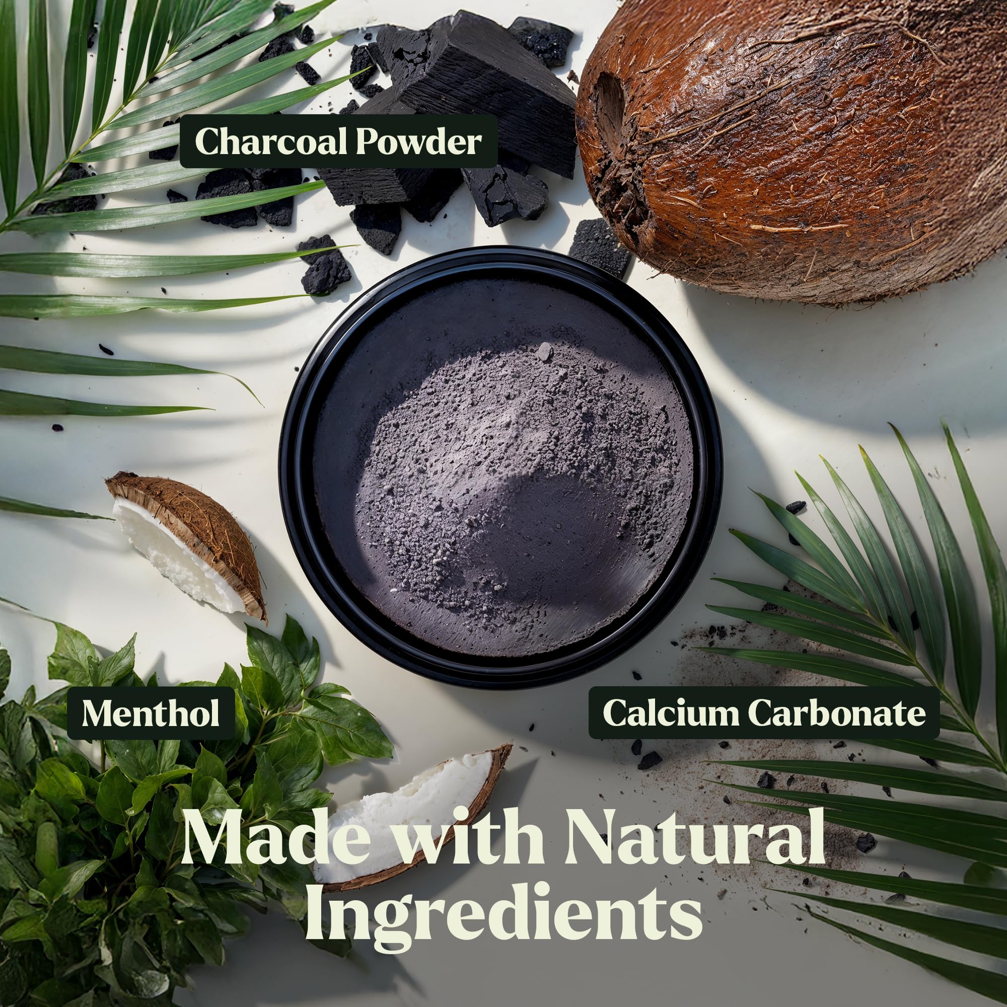 Activated Charcoal Teeth Whitening Powder - 50g Natural Coconut Charcoal, Effective Teeth Stain Remover and Toothpaste Alternative - Safe for Gums Or Enamel