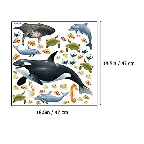 1Pc Marine Life Whale Wall Sticker Room Decal Lovely Home DecorationHome Decor for Celebration Party