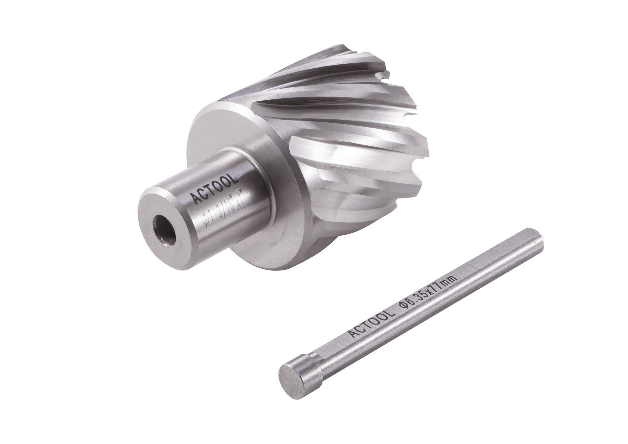 ACTOOL 1-9/16" Diameter × 1" Depth of Cut HSS ANNULAR Cutter with 3/4'' Weldon Shank