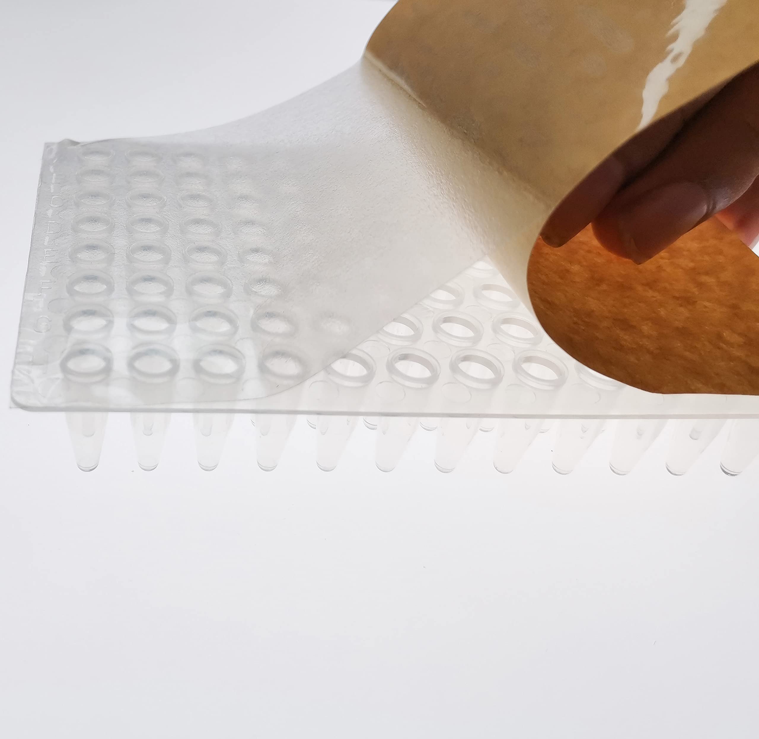 ZHIBANG Transparent Sealing Film for 96-Well PCR Plates, 130mm x 80mm