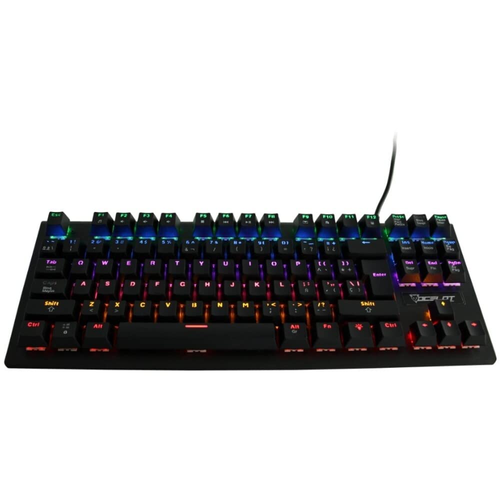 Ocelot Gaming by Quaroni Compact Wired Gaming Keyboard - Mechanical - RGB