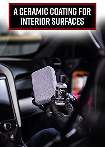 Adam's UV Leather & Vinyl Interior Ceramic Coating - Ceramic Nano Glass Coating for Hard Interior Surfaces | Ultimate Protection for Your Leather, Vinyl, Plastics, Dashboard, More (UV Complete Kit)