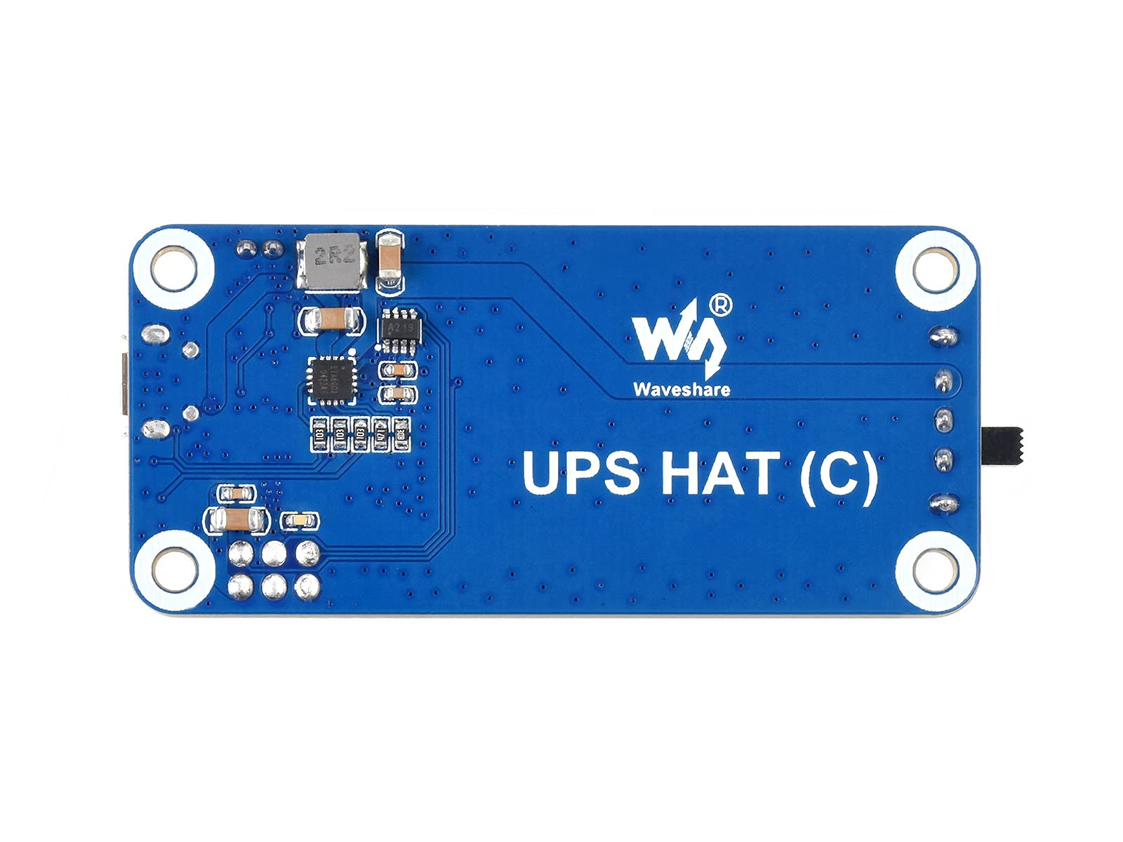 Waveshare UPS HAT (C), Compatible with Raspberry Pi Zero Series Board, 5V Uninterruptible Power Supply Module, Multi Battery Protection Circuits, Without Battery