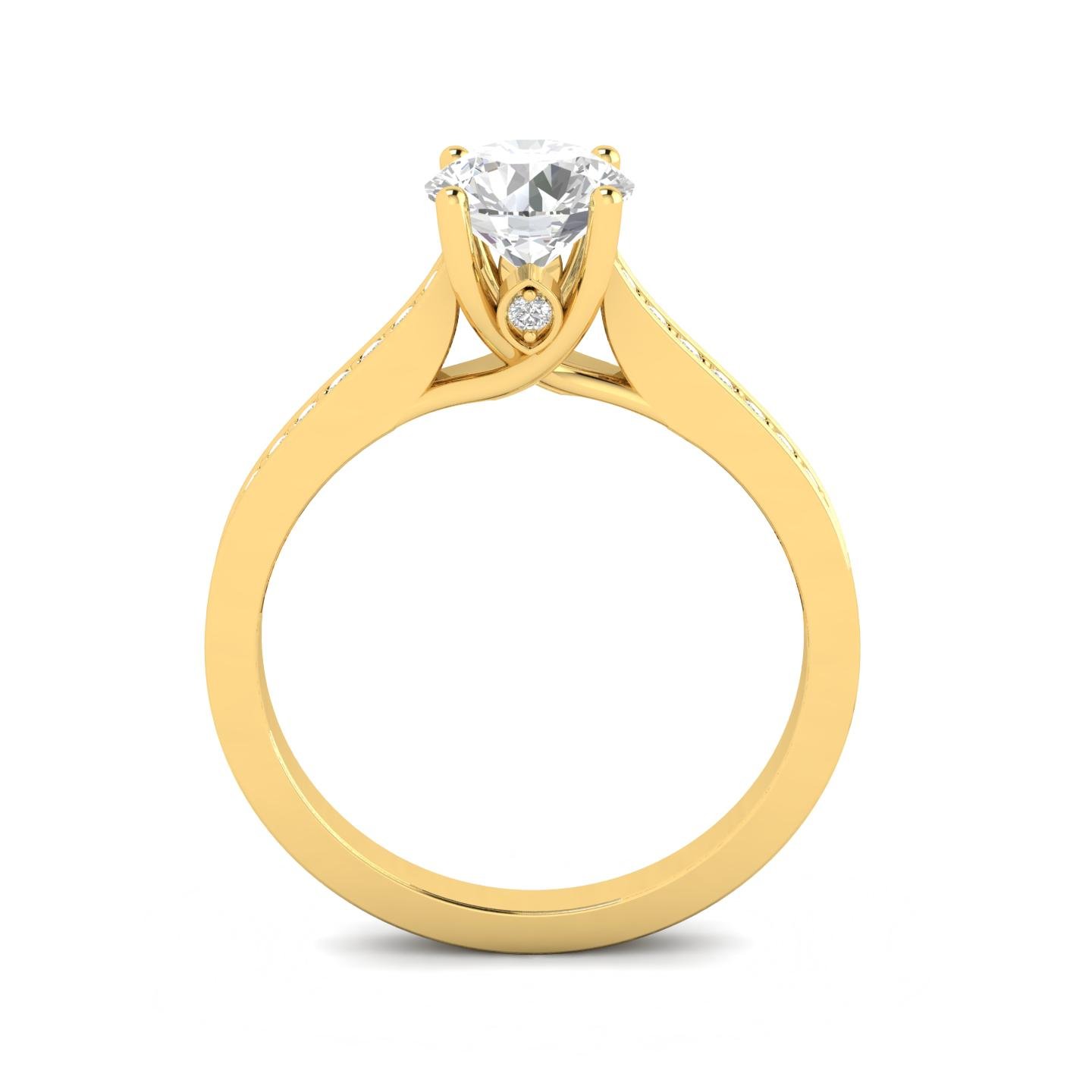 1/2ctw Diamond Engagement Ring in 10k Yellow Gold (H-I, I2-I3)