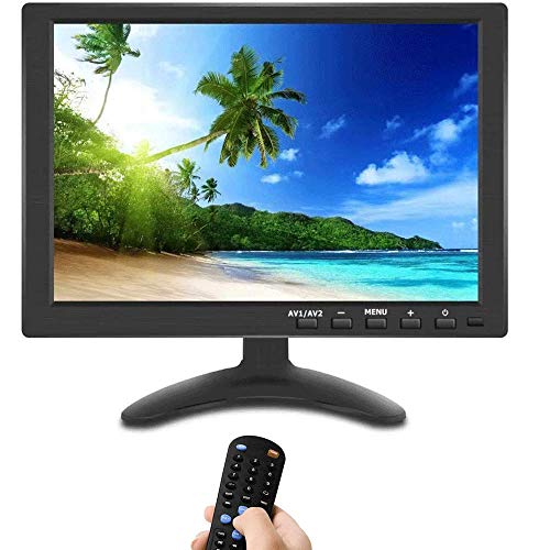 Security Monitors 10" LED Monitors HDMI/BNC/AV/VGA/USB Input 1920x1200 IPS Resolution Touch Buttons Video and Audio Displays CCTV Screen