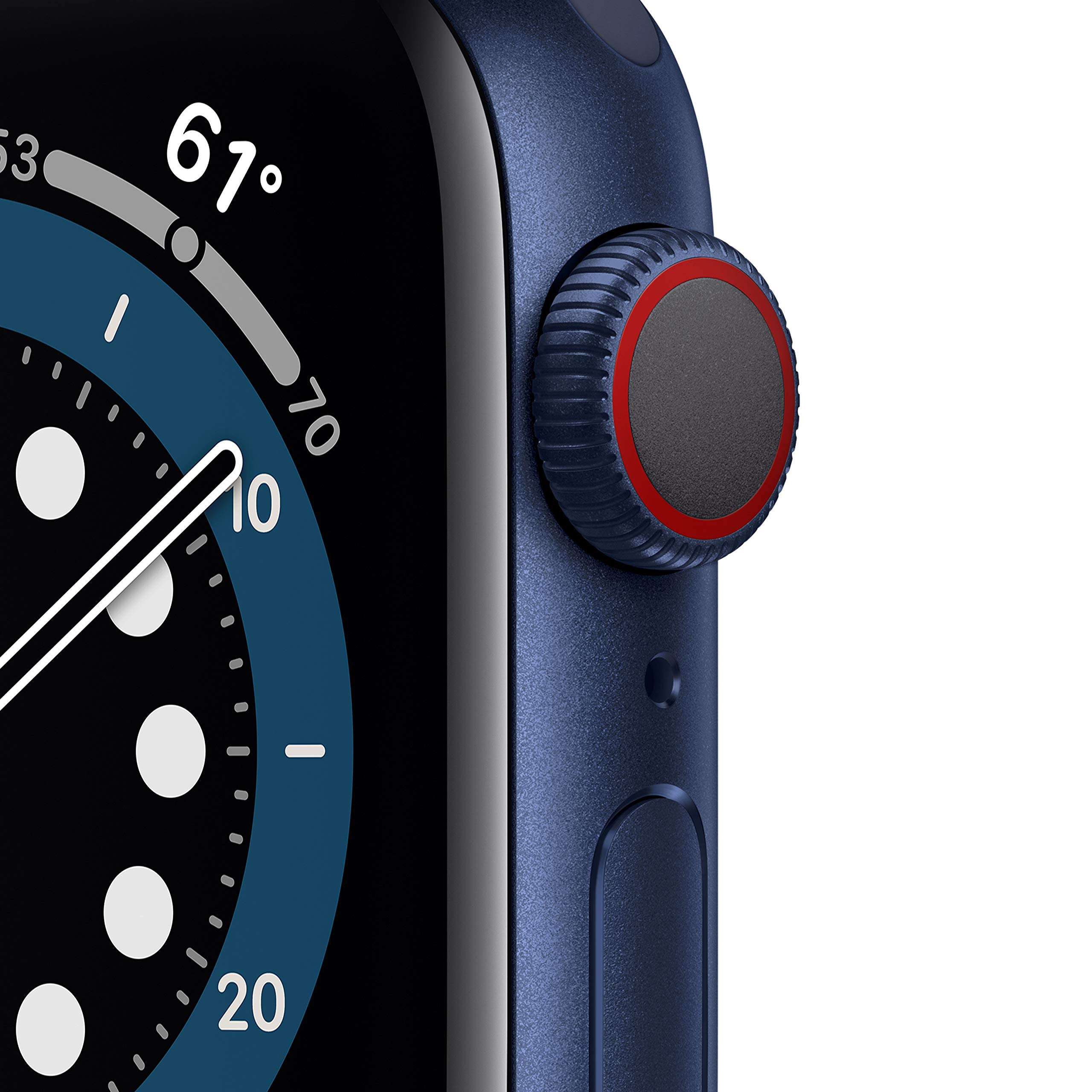 Apple Watch Series 6 (GPS + Cellular, 40mm) - Blue Aluminum Case with Deep Navy Sport Band