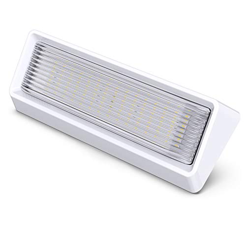 Leisure LED RV Exterior Porch Utility Light XL 12v 650 Lumen Lighting Fixture. Replacement Lighting for RVs, Trailers, Campers, 5th Wheels White Base Clear Lens (White, 1-Pack)