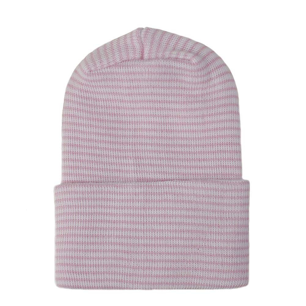 Chryvva 4 Pack Newborn Hospital Hat Infant Baby Hat (0-3 Months)