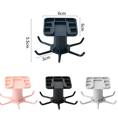 LING Home Storage Hooks, Wall-Mounted Utensils Hanger, Adjustable Rotating Hooks, Under Cabinet Utensil Holder Hanger Hook for Kitchen and Bathroom 3 Pack