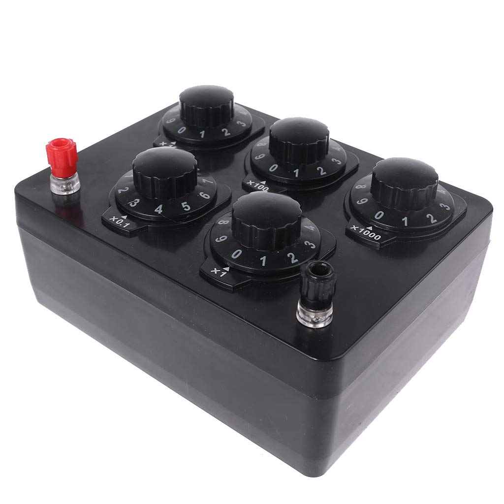 BANGNA 0-9999.9 Ohm Variable Resistance Box Decade Resistor Experimental Equipment for Physical School Teaching