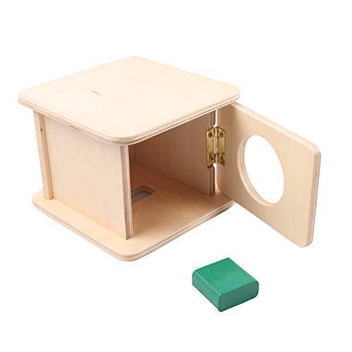 Adena Montessori Imbucare Box w/ Rectangular Prism Sliding Top Box Montessori Montessori Toys for Toddlers