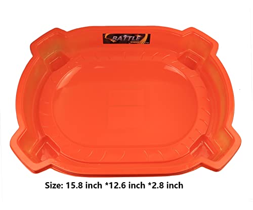 17Tek Stadium Battle Arena Training Ground for Beyblade Battling Games (Yellow 2)