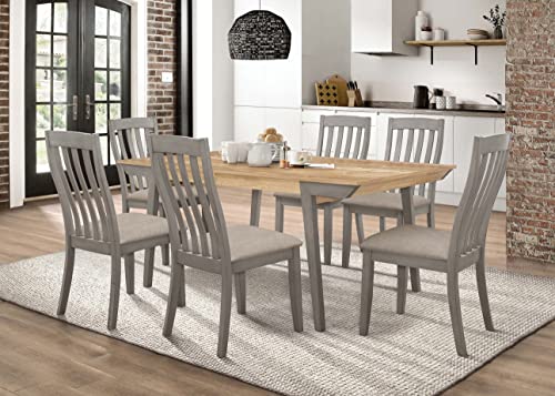Coaster Furniture Nogales Slat Back Coastal Grey (Set of 2) Side Chair 109812