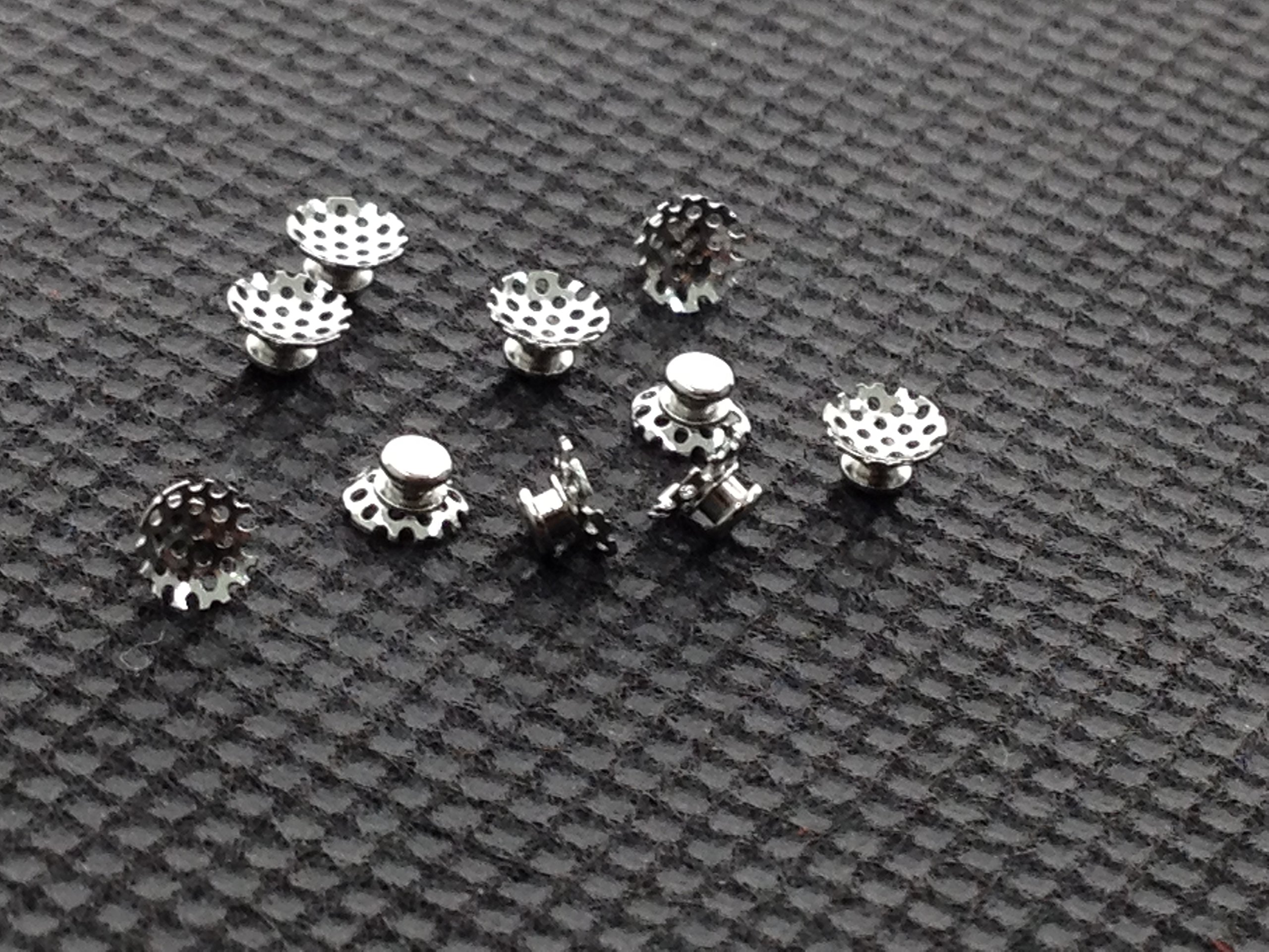 30 Pcs New Dental Lingual Buttons Hollow Base Orthodontic Materials