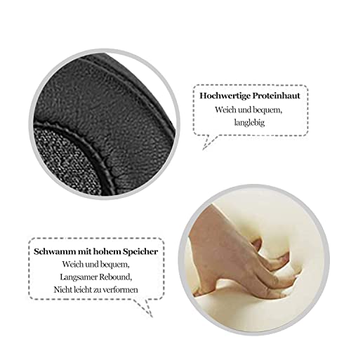 Adhiper Replacement Mixr Earpads Replacement Ear Pads Protein PU Leather Ear Cushion is Compatible with Mixr On-Ear Headphones (Red)