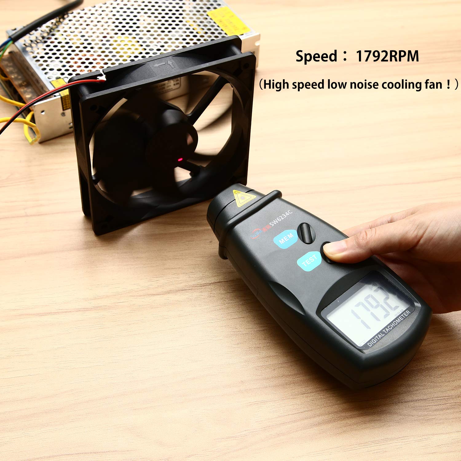 12V DC Fan Strong Quiet 120x120x25mm 12cm Small Cooling Fan 2Pin 2Wire 1600RPM High-Performance PC Fans 120mm 2-Pack