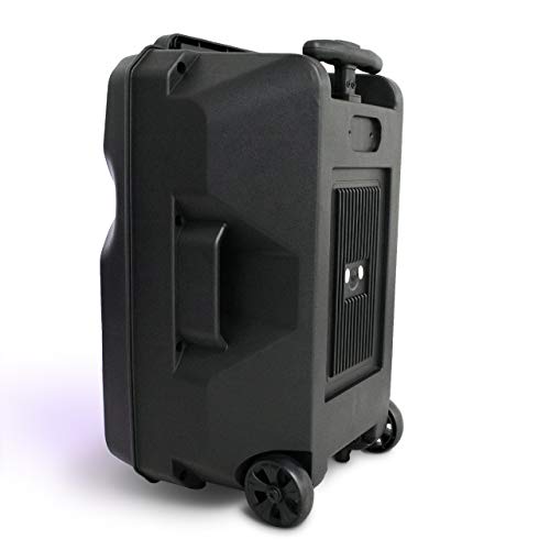 Axess Portable Wireless Bluetooth Speaker — 8 Inch Woofer & 1.5" Tweeter, TWS Link+, Wireless Microphone FM Radio Aux USB and Mic Inputs, Stereo Sound System Speakers with LED Lights Model PABT6038