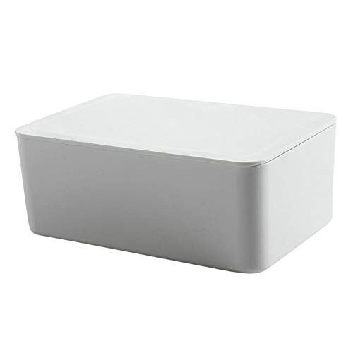 Lingtoolator Dispenser, Wet Wipes Storage Box Dustproof Tissue Box Case with Lid for Keeps Diaper Wipes Fresh, Easy Open Close Wipe Container(White)