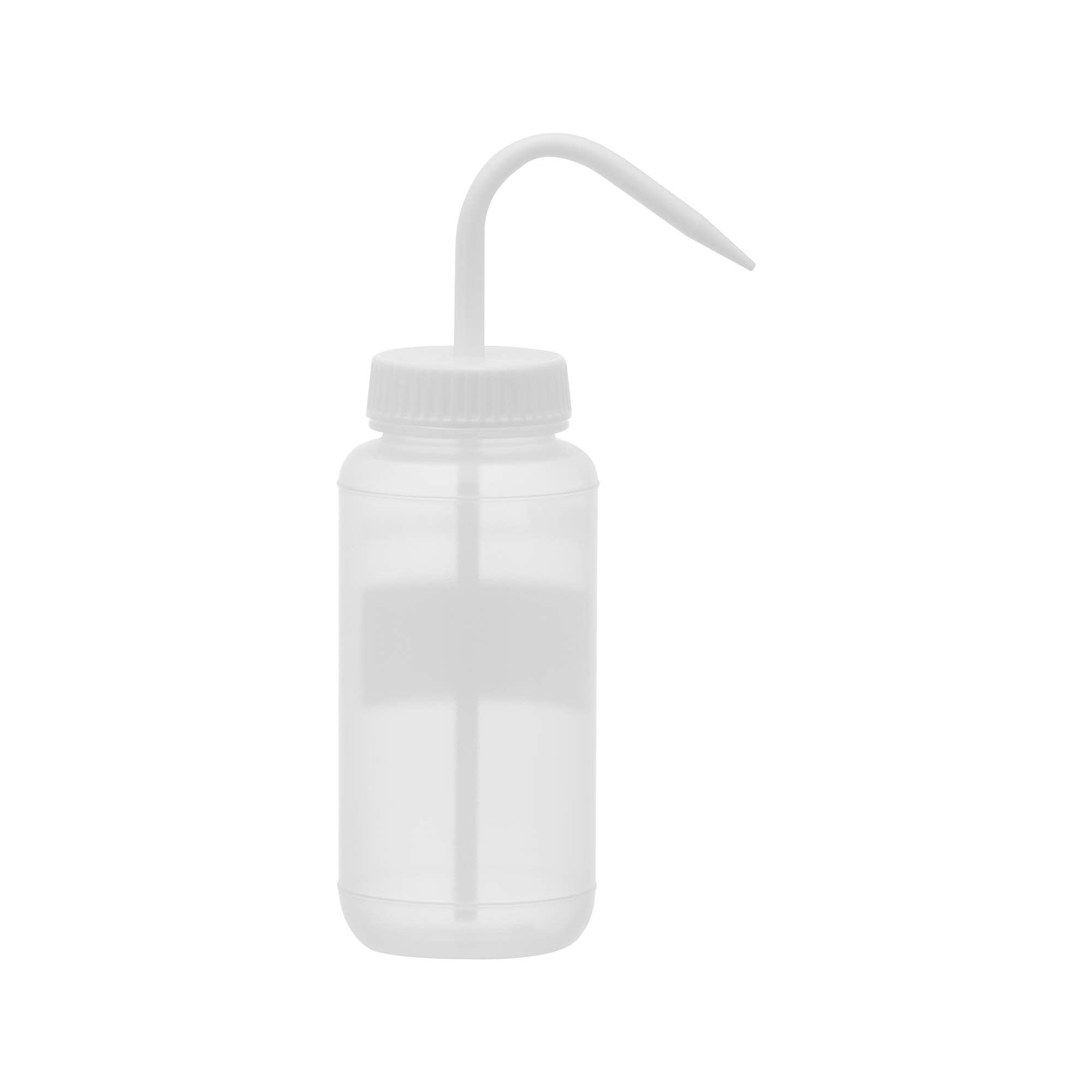 EISCO Chemical Wash Bottle, No Label, 500ml - Wide Mouth, Self Venting, Low Density Polyethylene - Performance Plastics Labs
