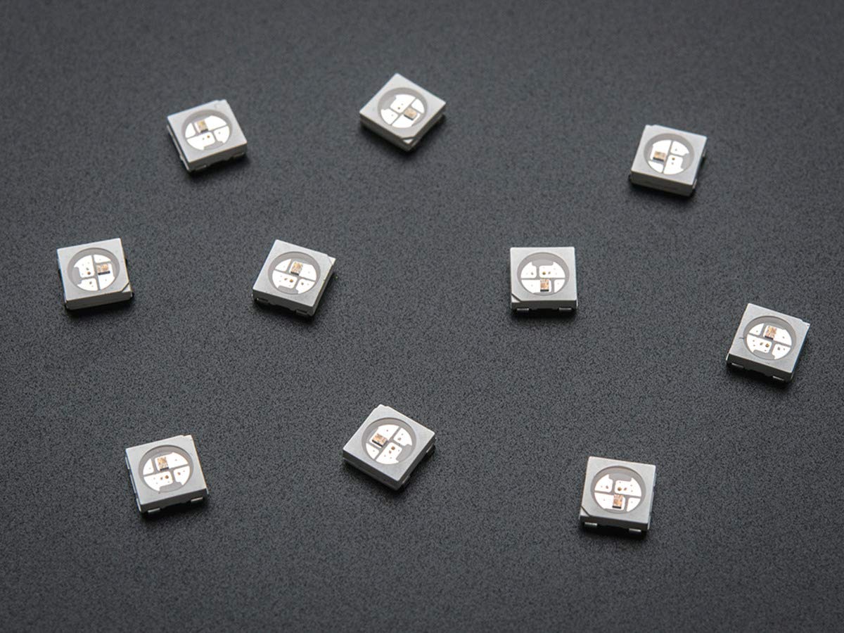 Adafruit Industries NeoPixel 5050 RGB LED with Integrated Driver Chip - 10 Pack
