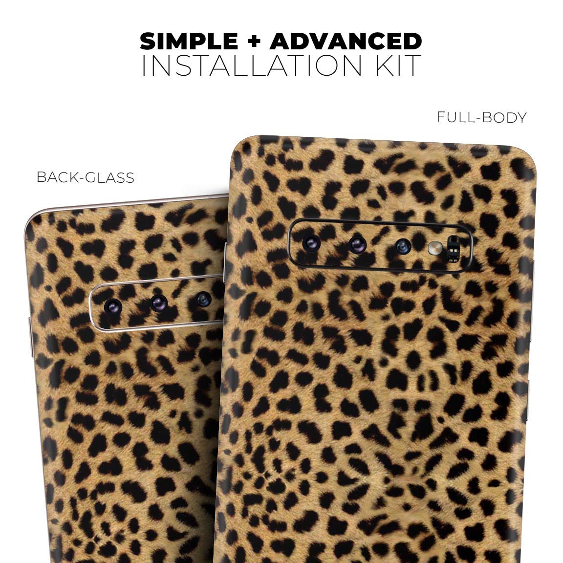 DesignSkinz Orange Cheetah Fur Pattern Protective Vinyl Decal Wrap Skin Cover Compatible with The Samsung Galaxy S20 (Screen Trim & Back Glass Skin)