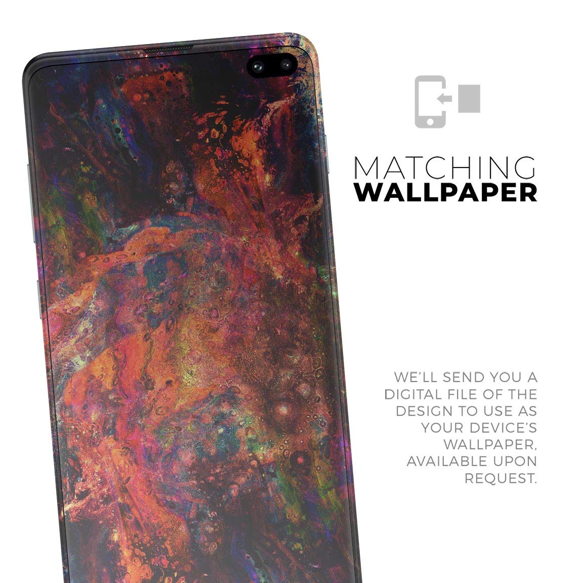 DesignSkinz Liquid Abstract Paint Remix V65 Protective Vinyl Decal Wrap Skin Cover Compatible with The Samsung Galaxy S20 (Screen Trim & Back Glass Skin)