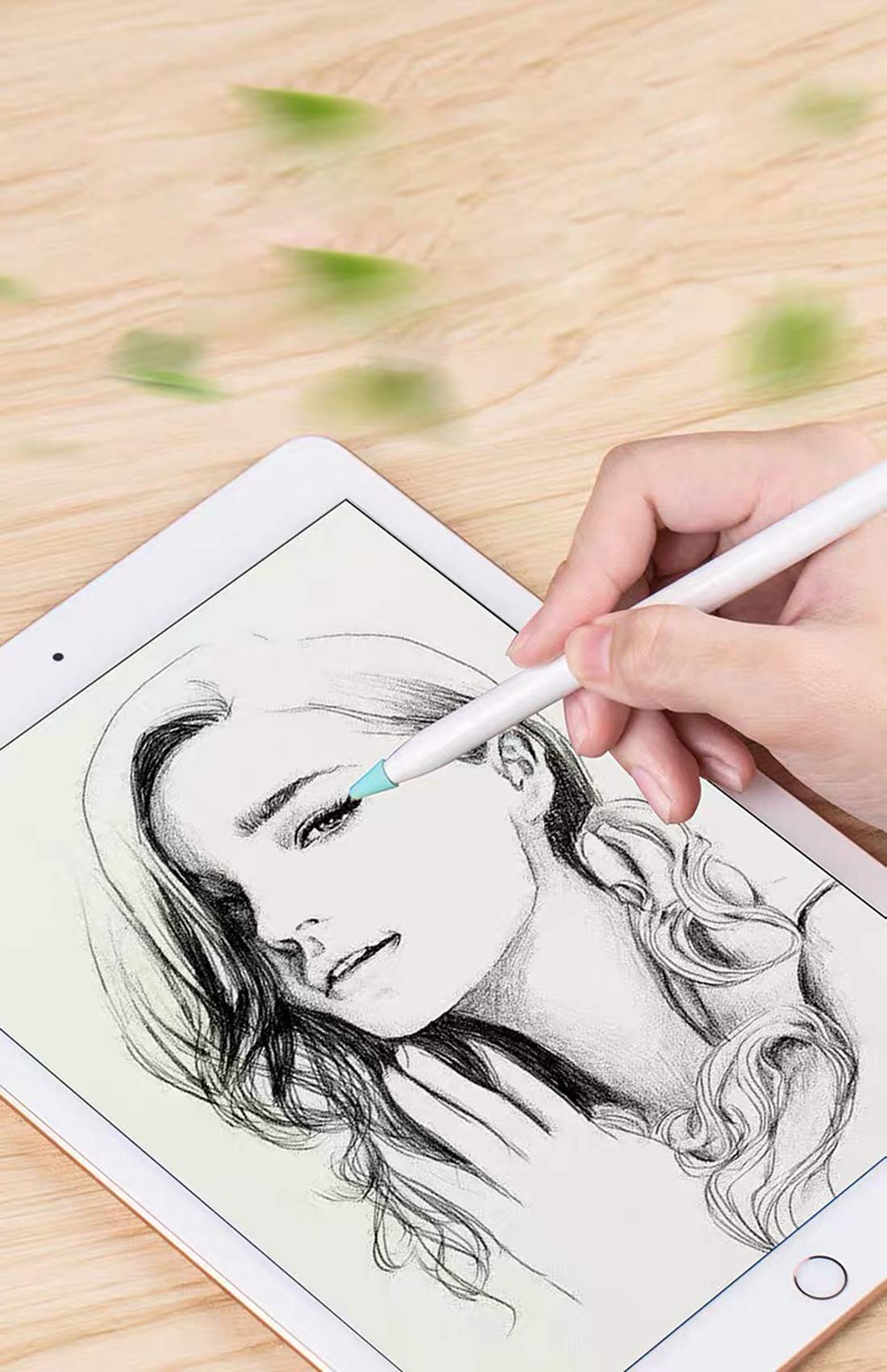 HappyCover Compatible with Apple Pencil Tips, Professional Liquid Silicone Nibs Cover Replacement for 1st & 2nd Gen, Writing Anti-Slip Protective Case for Apple iPad Pencil. (Black)