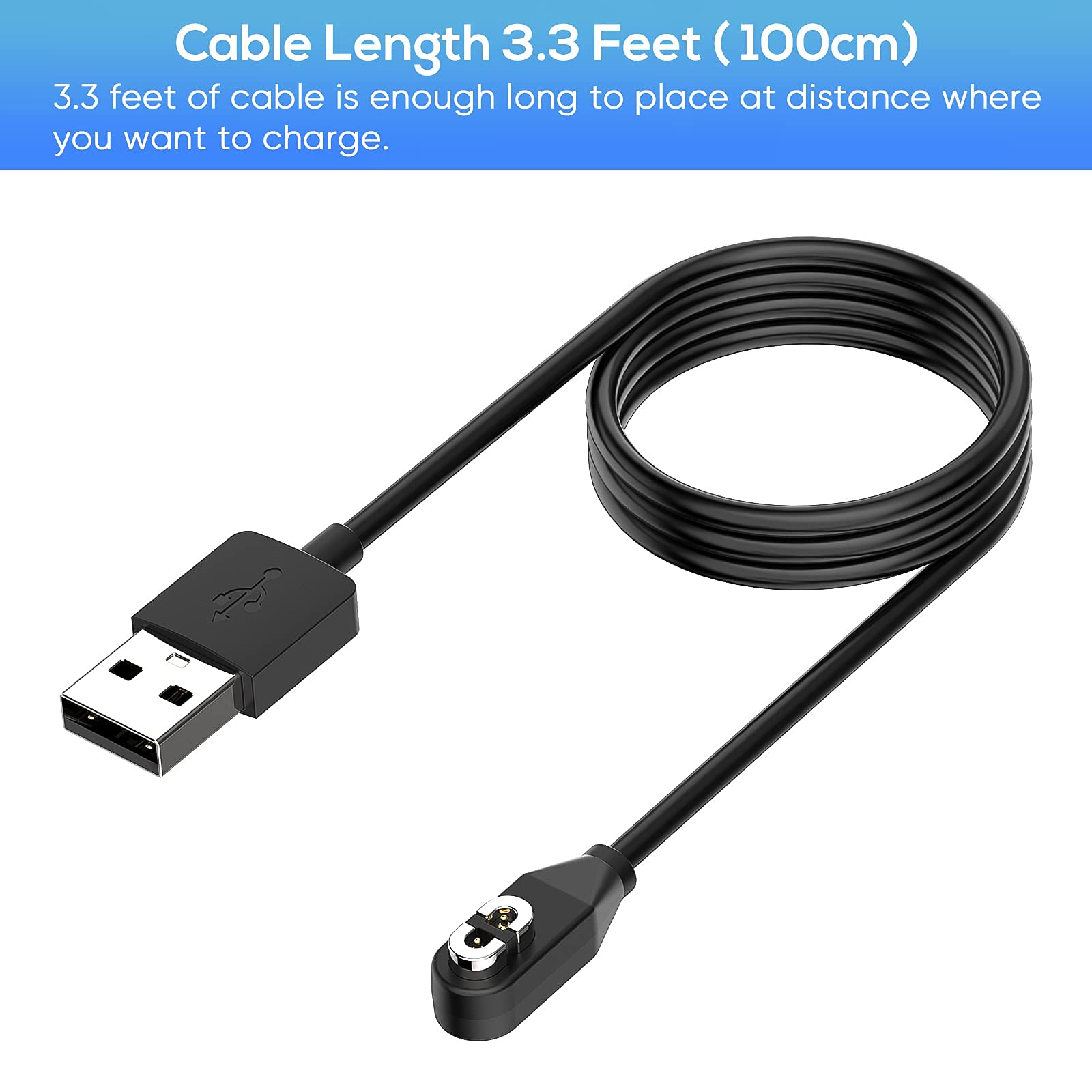 2Pack Magnetic Charging Cable Replacement for AfterShokz Aeropex AS800/OpenComm ASC100SG&Shokz OpenRun Pro&Mini, Bone Conduction Wireless Headphone USB Charging Cord Charger Accessories for Aftershokz