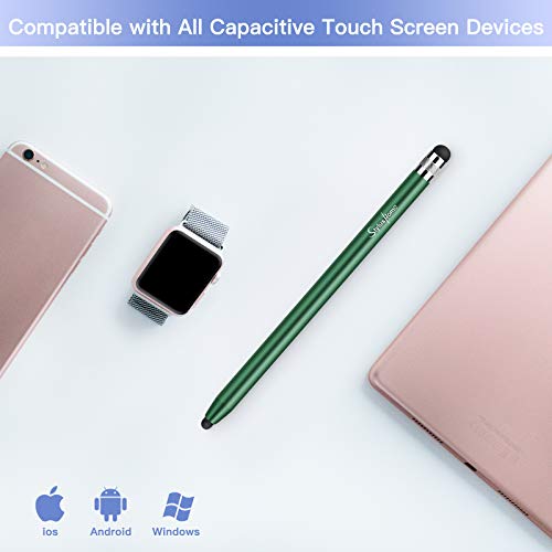 StylusHome Stylus Pens for Touch Screens (3 Pcs), Sensitivity & Precision Stylus, 2 in 1 Capacitive Stylus with 6 Extra Tips for iPad iPhone Tablets Samsung Galaxy All Universal Touchscreen Devices