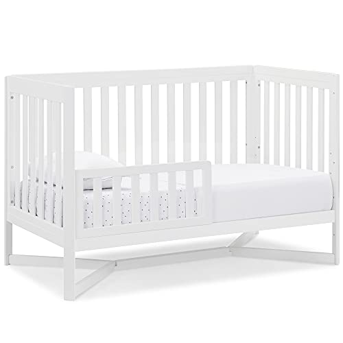 Delta Children Tribeca 4-in-1 Baby Convertible Crib, Bianca White