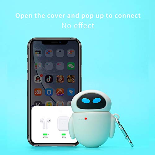 hnspice Case for AirPod 2/1, 3D Cute Cartoons Wall·E Skin Design, for Girls Kids Teens AirPod (EAE)