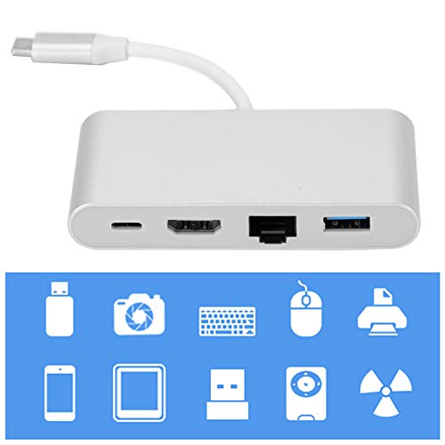 Type-C Adapter RJ45 Powerful Heat Dissipation All‑Round Enhancement Type‑C Adapter for Home Office