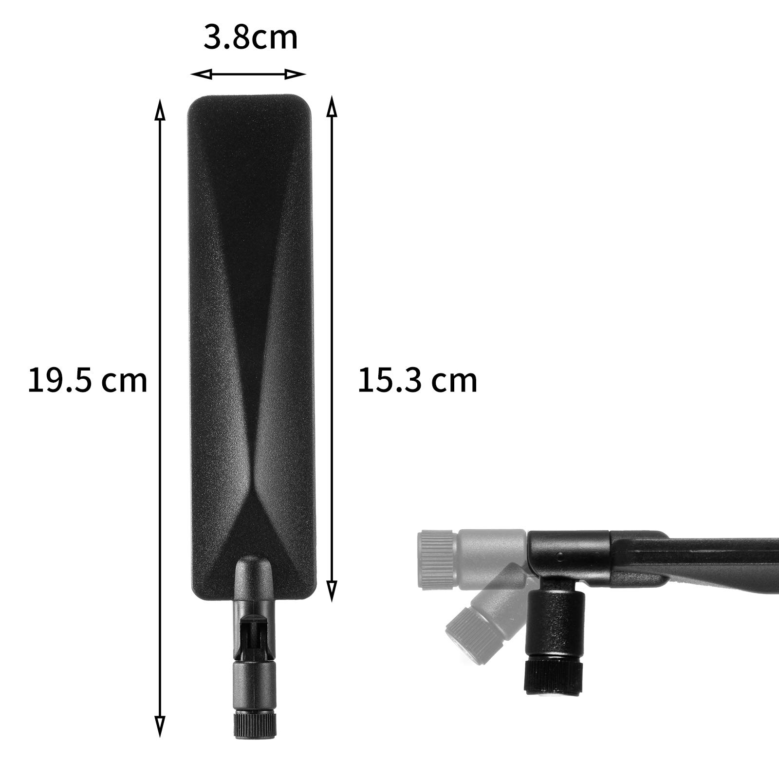 RP-SMA Male 9dBi 3G 4G LTE Cellular Trail Camera Long Range Antenna (Pack of 2) Compatible with Spypoint Micro Dark Link S EVO Tactacam Stealth Cam