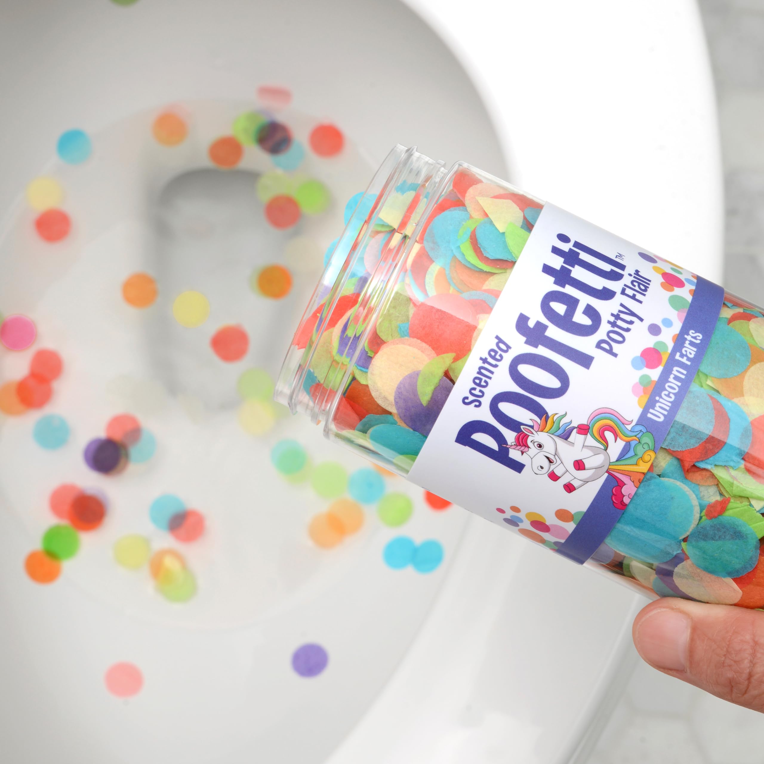Poofetti Potty Flair - Scented Potty Training Party Toilet Confetti from PrimaStella (Unicorn Farts Scent)