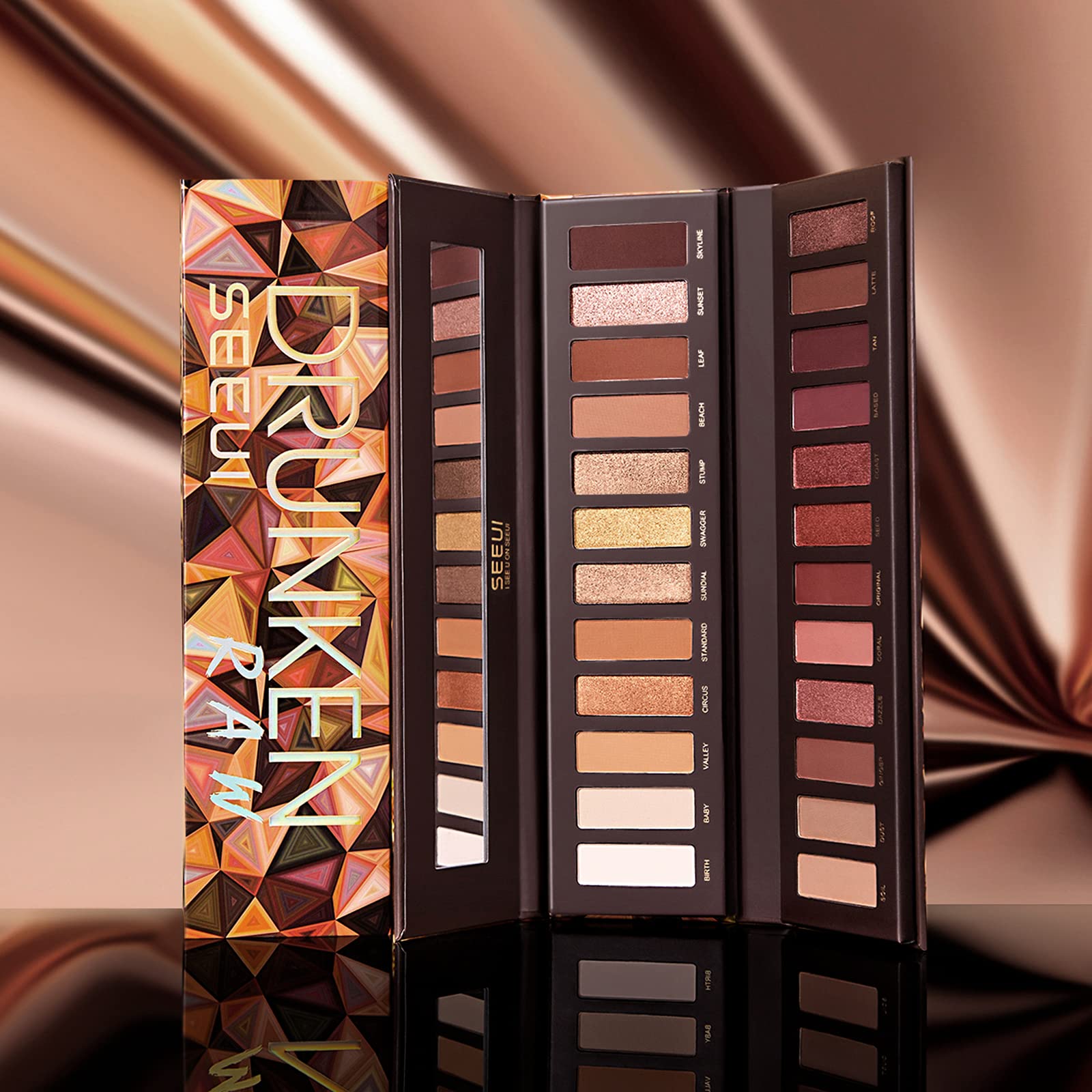 SEEUI Eyeshadow Palette 24 Color Eye Makeup Palette Matte Shimmer Eyeshadow Pallet Long Lasting Blendable Natural Colors Make Up Eye Shadows
