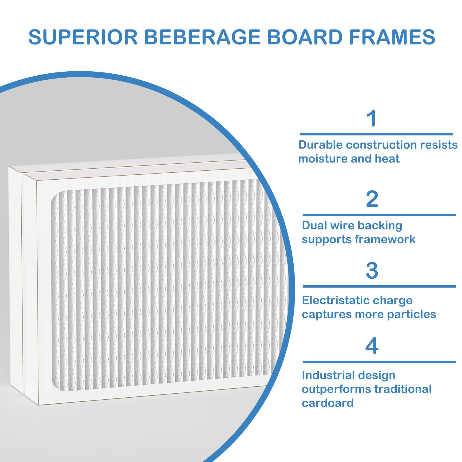 14 x 17.5 x1.75 MERV 13 Replacement Dehumidifier Filter Compatible with Santa Fe Advance90, Advance100, Advance120, Honeywell DR90 & DR120 dehumidifier models, 2 Pack