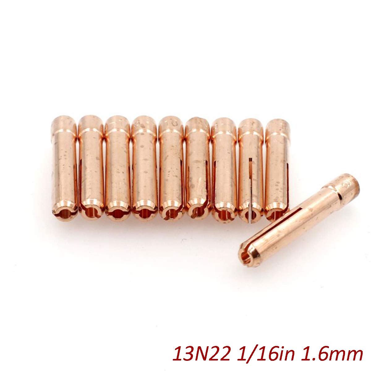 13N22 Collet WP9 WP 20 WP25 1/16'' 1.6mm TIG Welding Torch Consumables 10 Pieces
